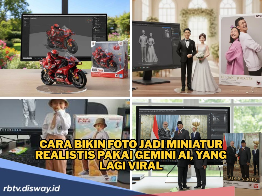 Cara Bikin Foto Jadi Miniatur Realistis Pakai Gemini AI di HP yang Lagi Viral