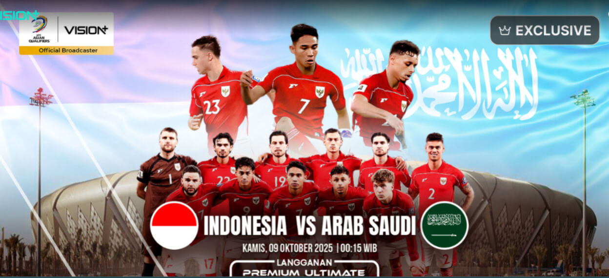 Jadwal dan Cara Nonton Live Streaming Indonesia Vs Arab Saudi, Duel Panas Round 4 Kualifikasi ...